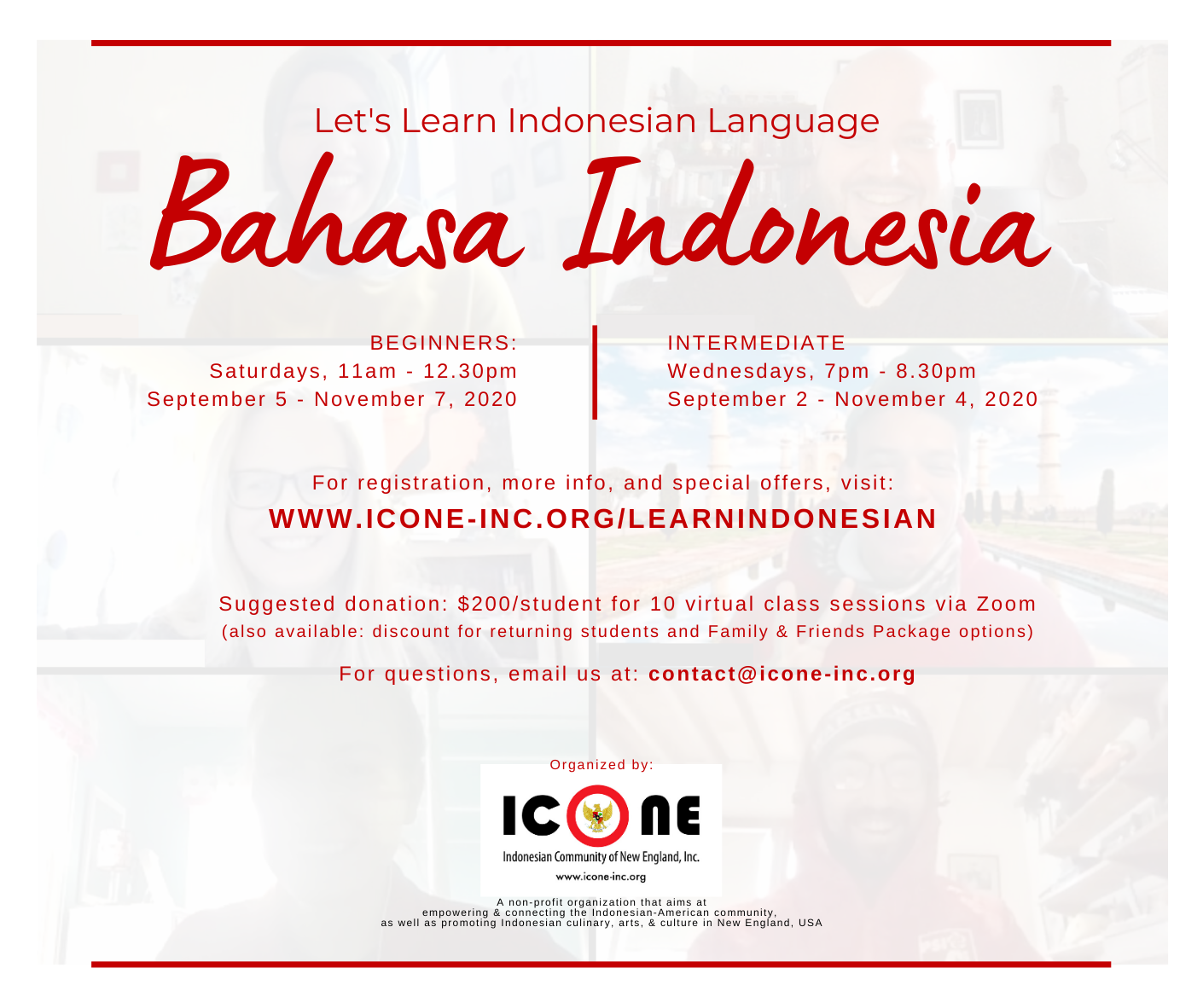 Indonesian Language Class Registration Form for Adults - Indonesian ...